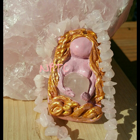 NATC | Jewelry | Rose Quartz Clay Goddess Aphrodite | Poshmark